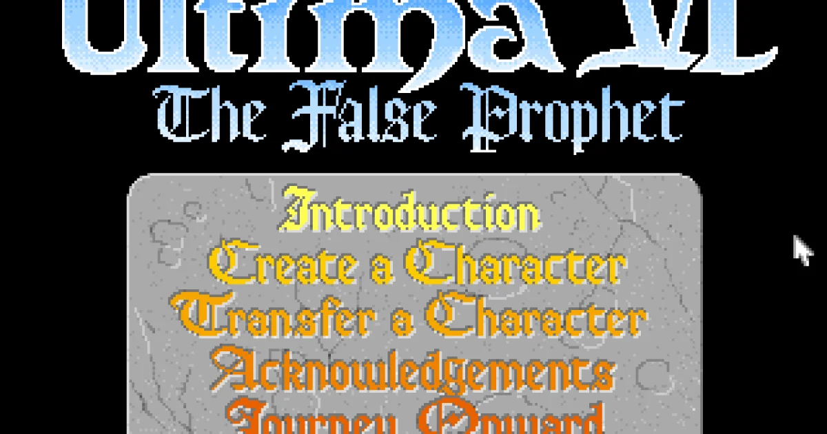 Ultima VI: The False Prophet | DOS games in browser