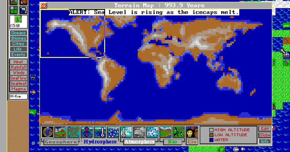 SimEarth | DOS games in browser