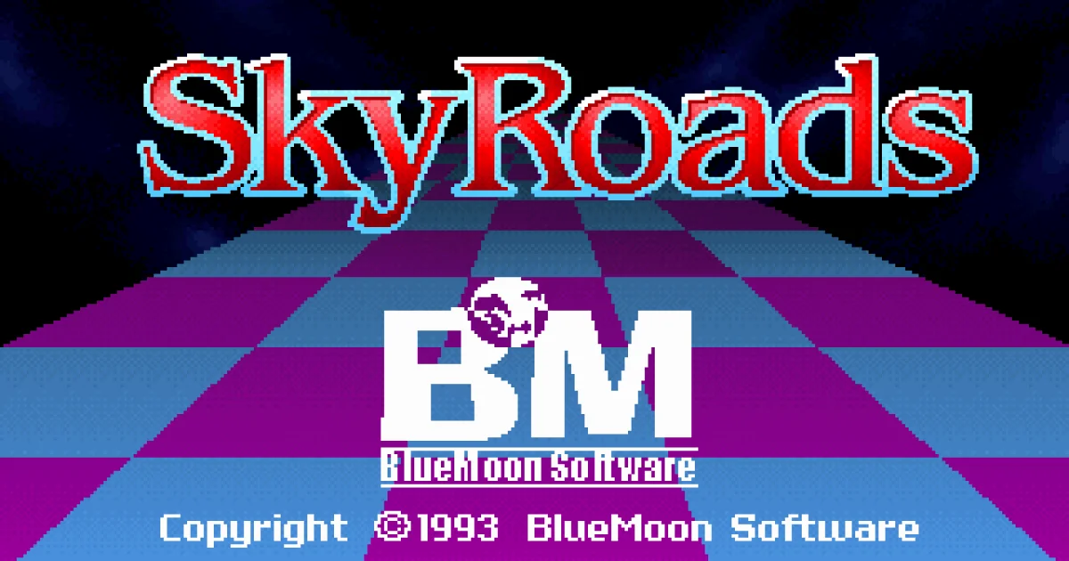SkyRoads | DOS games in browser