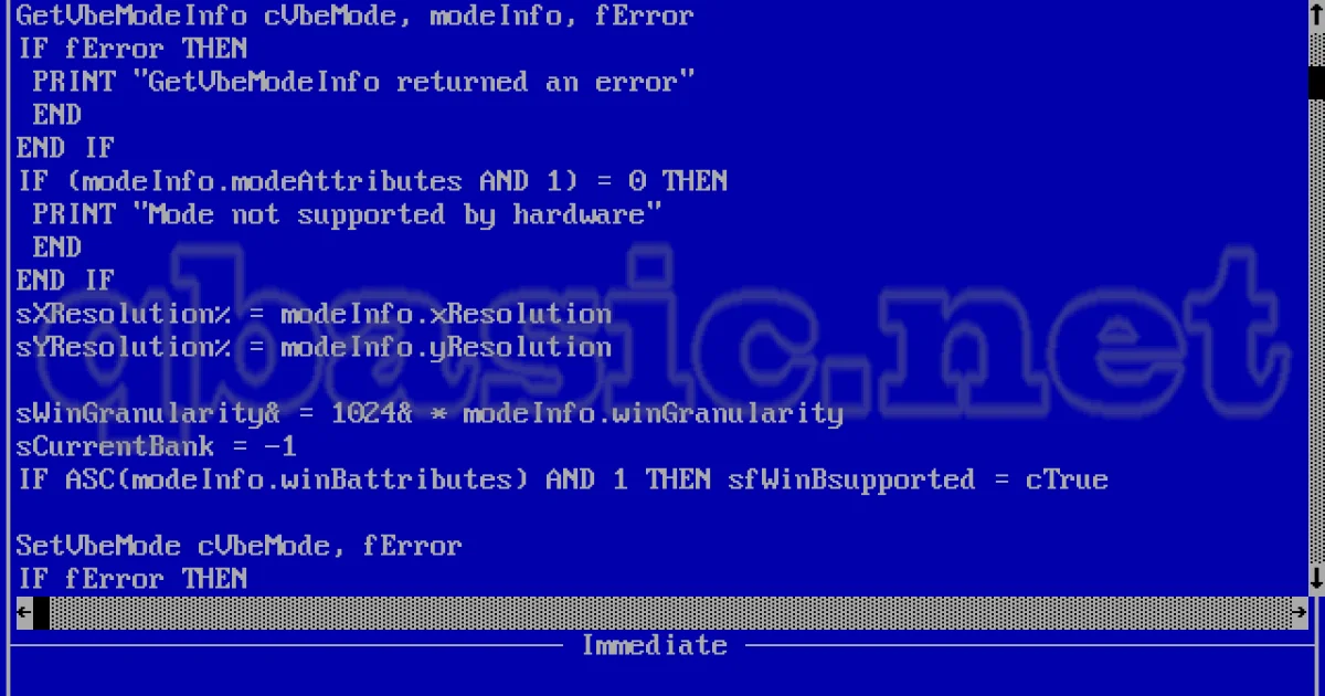 QBASIC Extended 7.1 | DOS games in browser