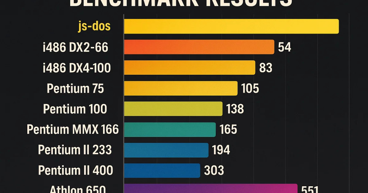 js-dos benchmarks | DOS games in browser