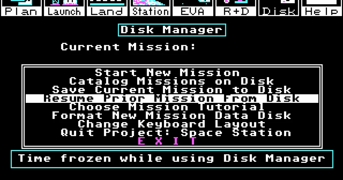 Project: Space Station | DOS games in browser