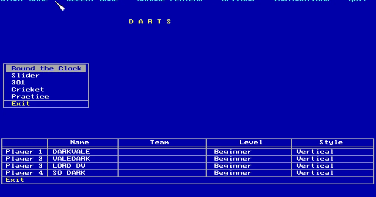 Darts | DOS games in browser