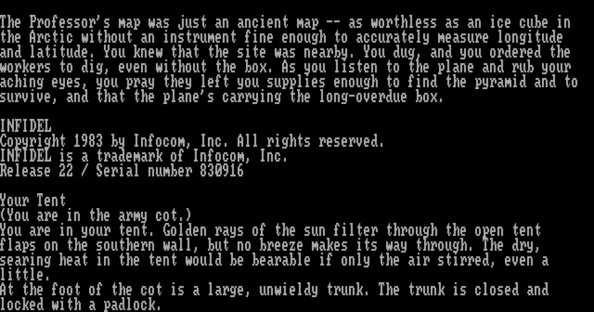 Infidel | DOS games in browser