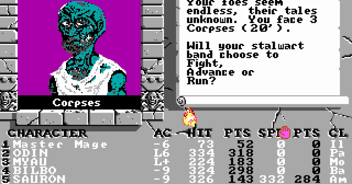 The Bard's Tale II: The Destiny Knight | DOS games in browser