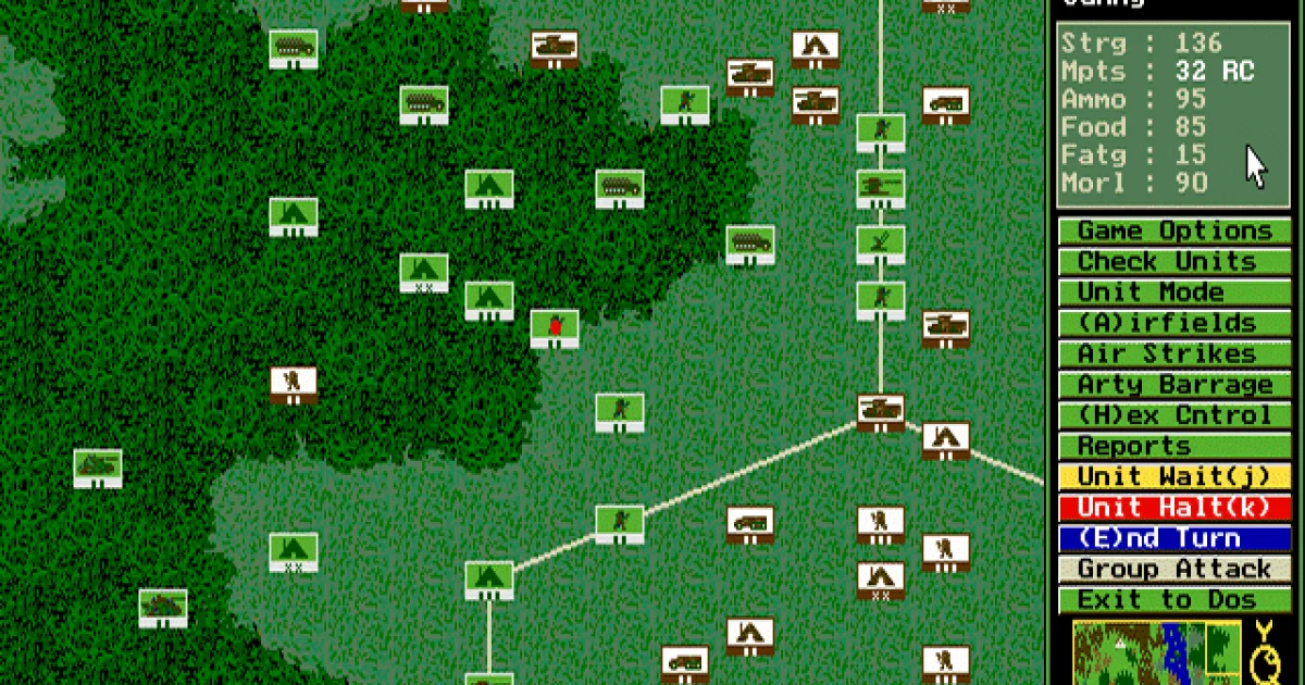 The Pure Wargame | DOS games in browser