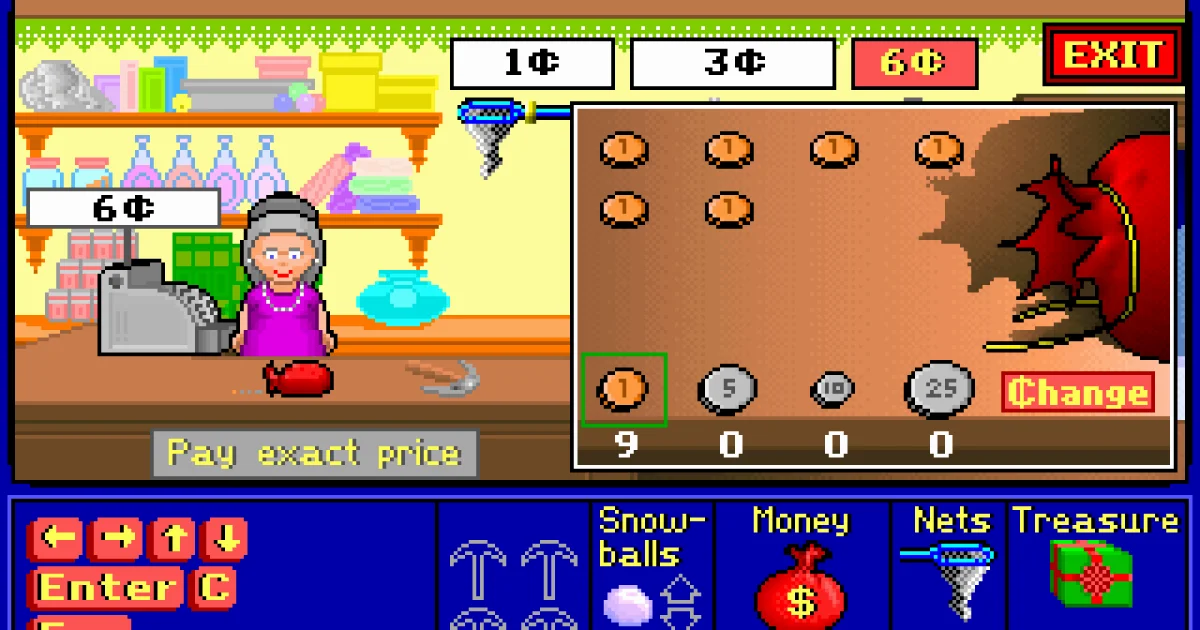 Treasure MathStorm! | DOS games in browser