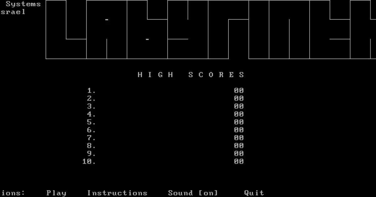 Labyrinth | DOS games in browser