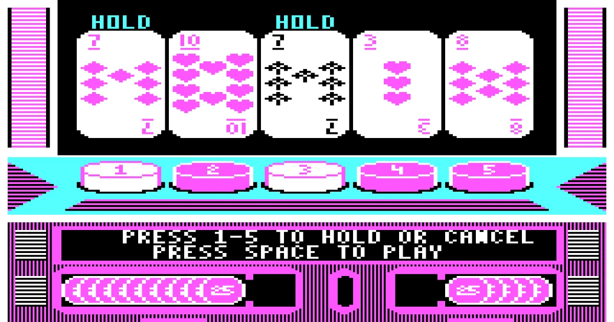 Las Vegas Video Poker | DOS games in browser
