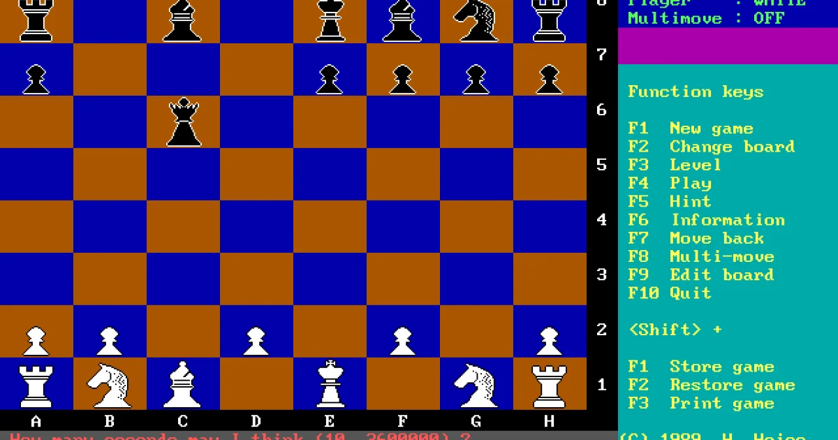 PowerChess | DOS games in browser