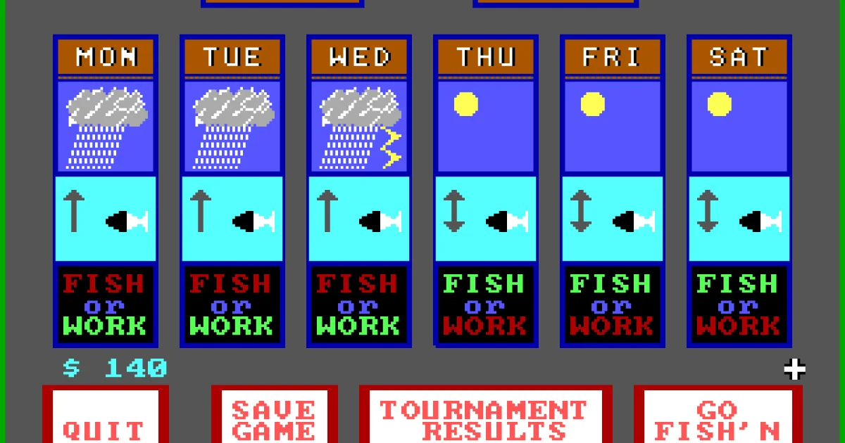 Gone Fishing | DOS games in browser