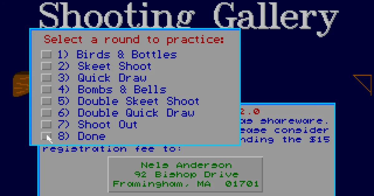 Shooting Gallery | DOS games in browser