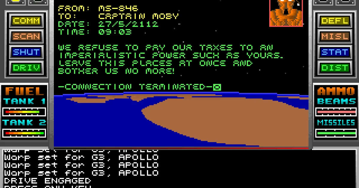 Space Conquest: A Galactic Odyssey | DOS games in browser