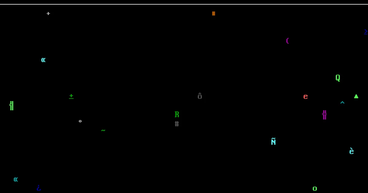 robotfindskitten | DOS games in browser
