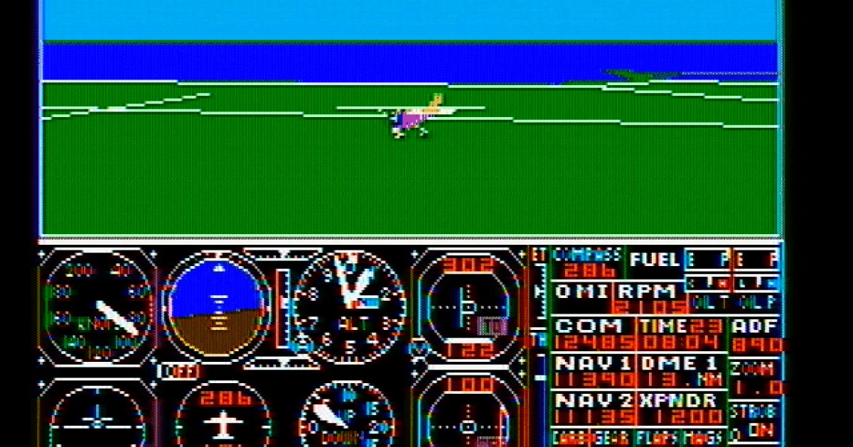 Microsoft Flight Simulator (v3.0) | DOS games in browser